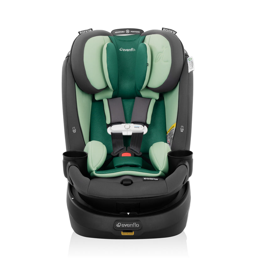 Evenflo Revolve360 Slim 2-in-1 Rotating Car Seat with Green & Gentle ...