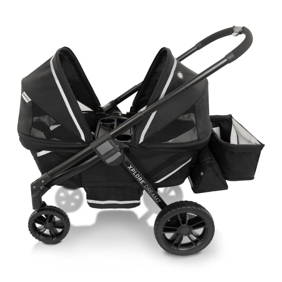 Evenflo Pivot Xplore Dreamz All-Terrain Stroller Wagon with Bassinet ...