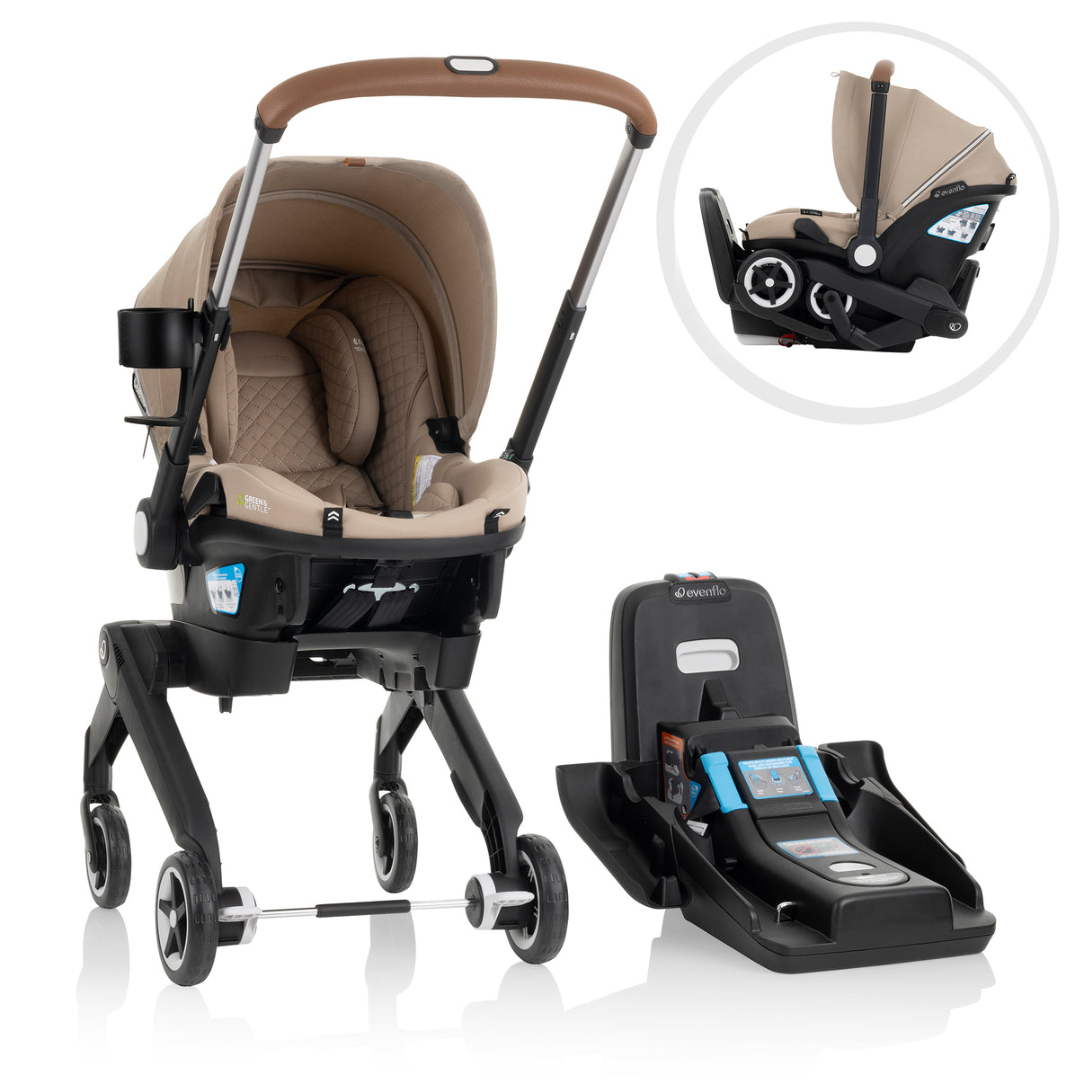 Shyft DualRide Infant Car Seat Stroller Combo w Carryall Storage ...