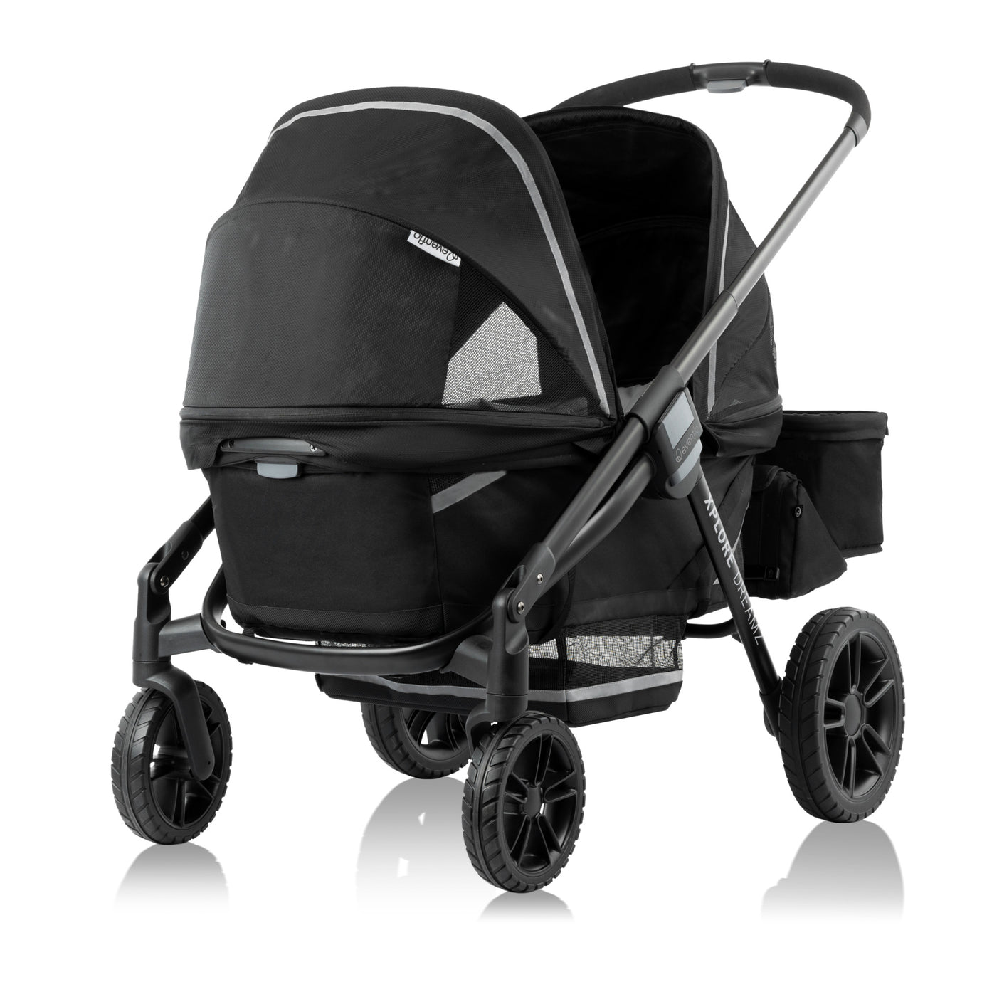 Evenflo Pivot Xplore Dreamz All-Terrain Stroller Wagon with Bassinet ...
