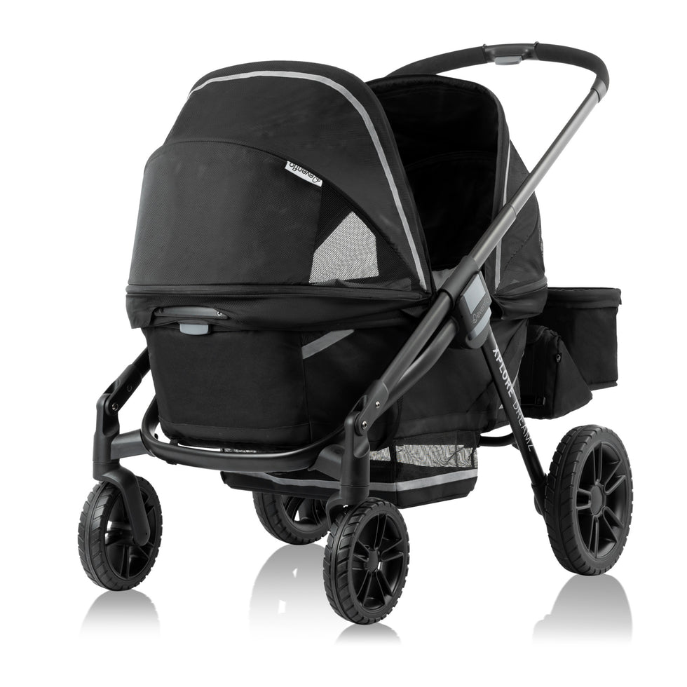 Evenflo Pivot Xplore Dreamz All-Terrain Stroller Wagon with Bassinet ...