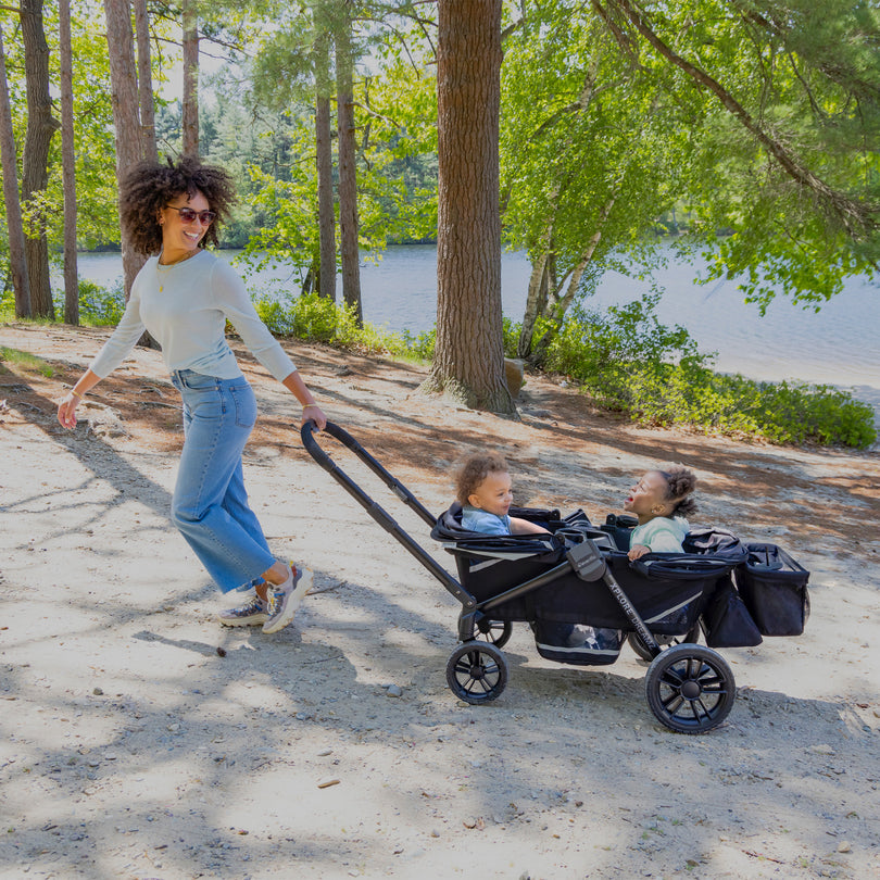 Evenflo Pivot Xplore Dreamz All-Terrain Stroller Wagon with Bassinet ...