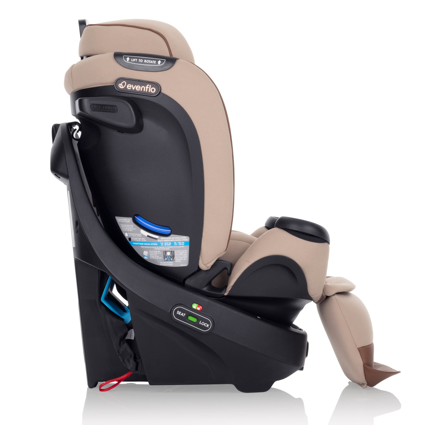 Evenflo Revolve360 Extend All-in-One Rotating Car Seat with Green ...