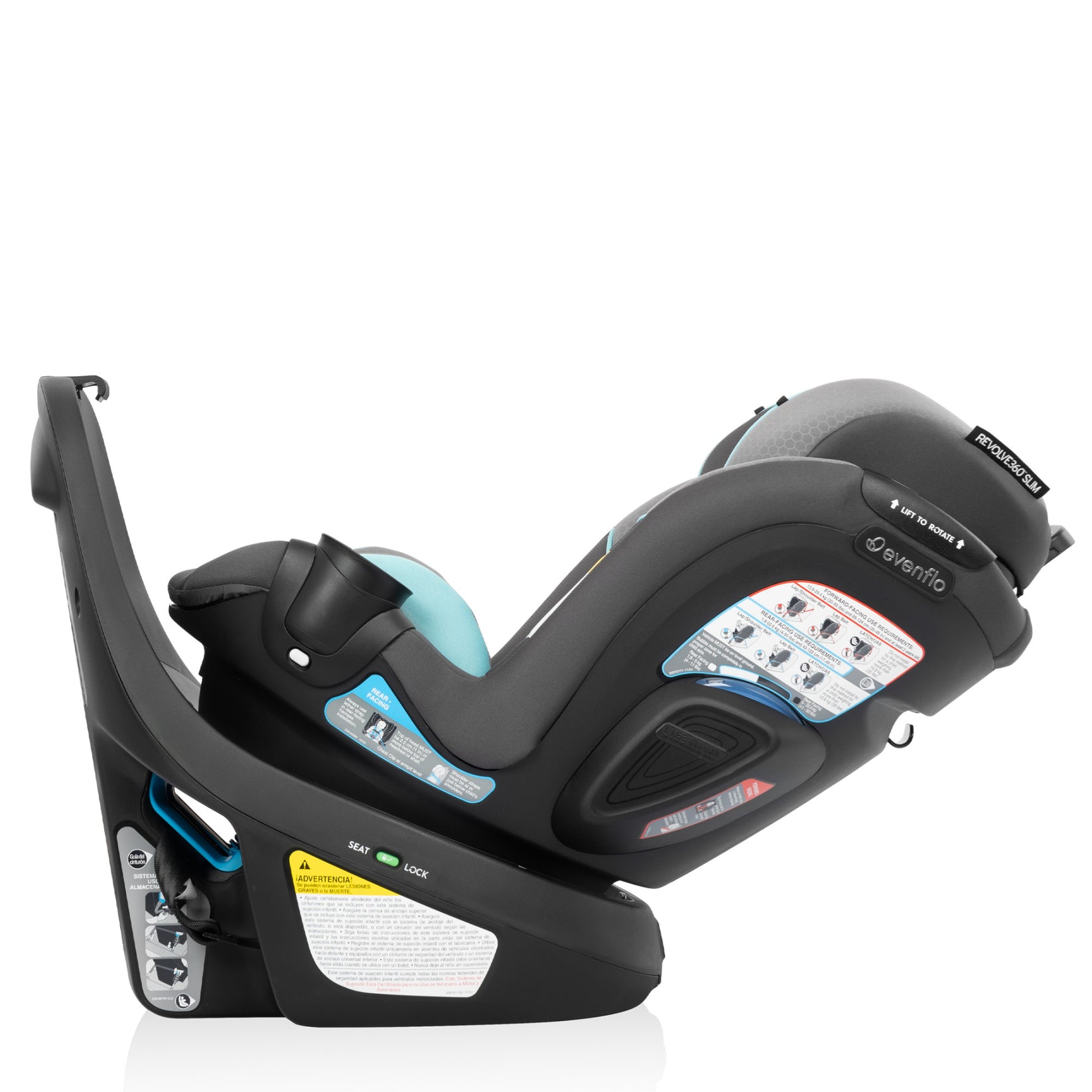 Evenflo Revolve360 Slim 2-in-1 Rotational Convertible Car Seat ...