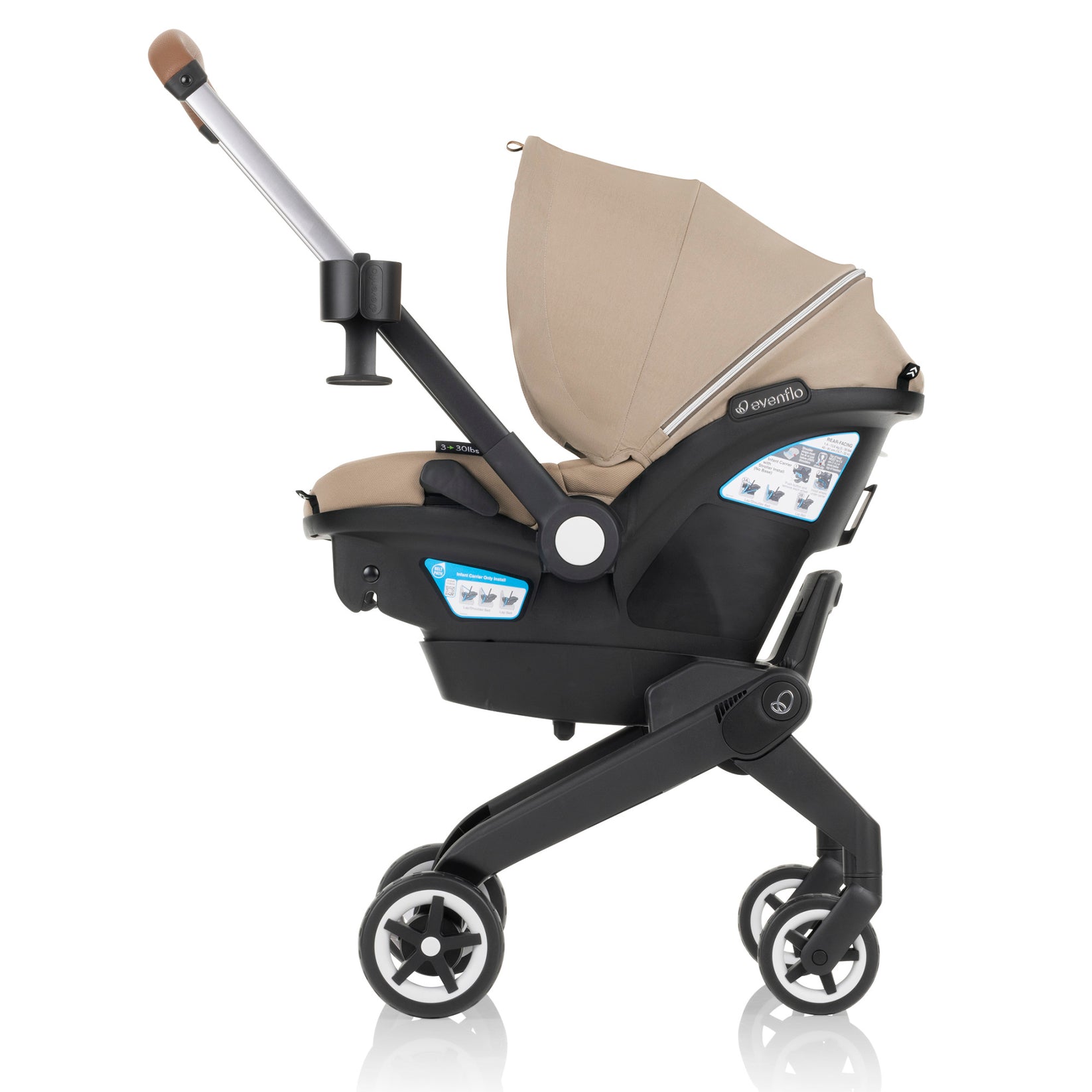 Evenflo Shyft DualRide Infant Car Seat Stroller Combo w Carryall ...