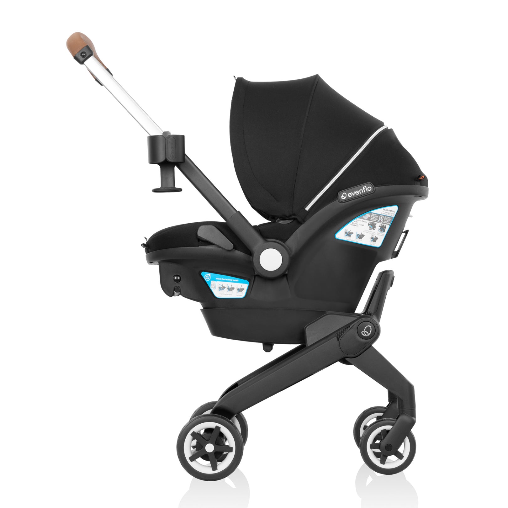 Evenflo Shyft DualRide Infant Car Seat Stroller Combo w Carryall ...