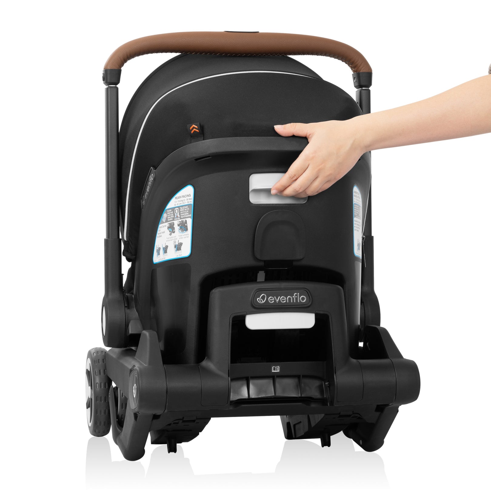 Evenflo Shyft DualRide Infant Car Seat Stroller Combo w Carryall ...