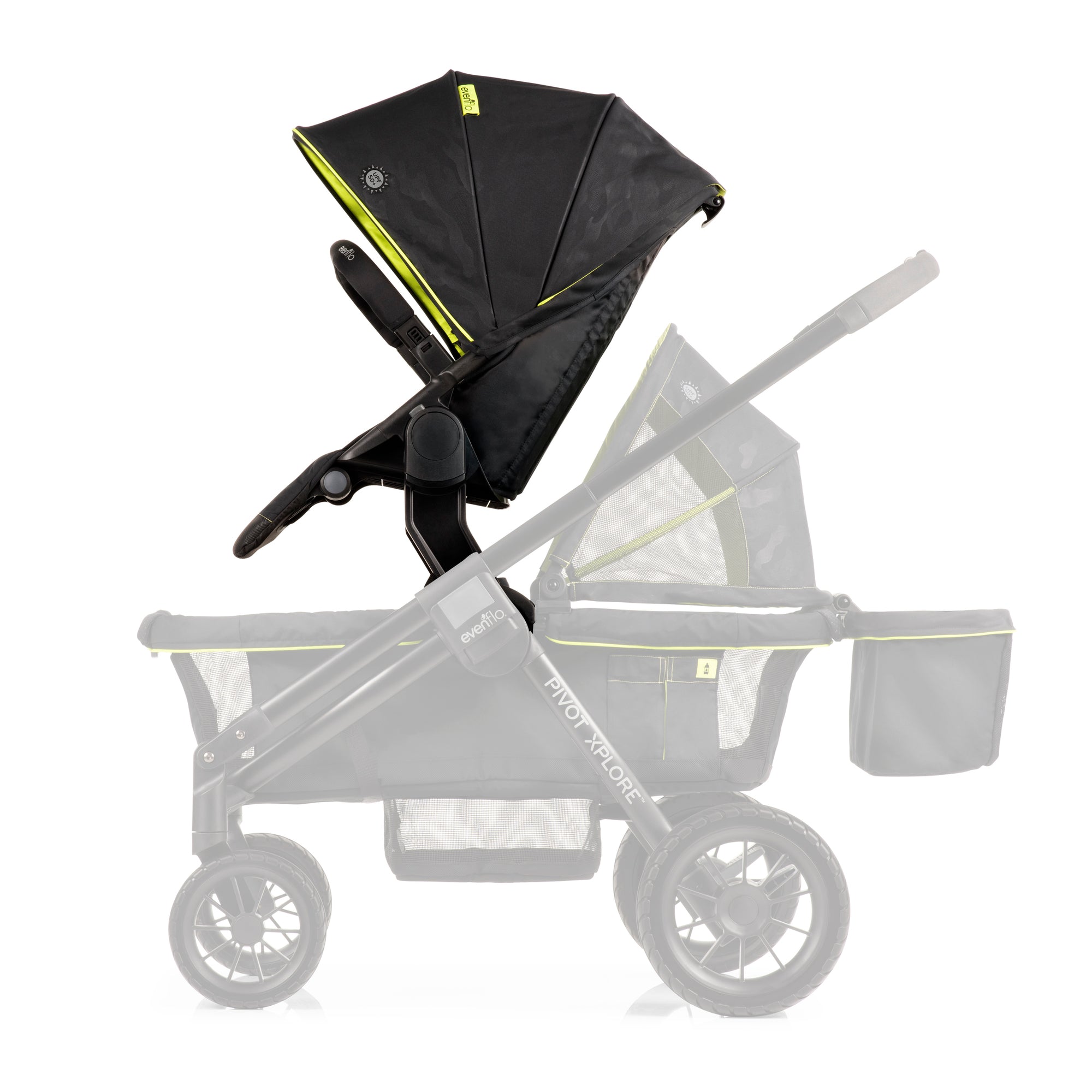 Pivot Xplore Stroller Wagon Toddler Second Stroller Seat - Evenflo ...