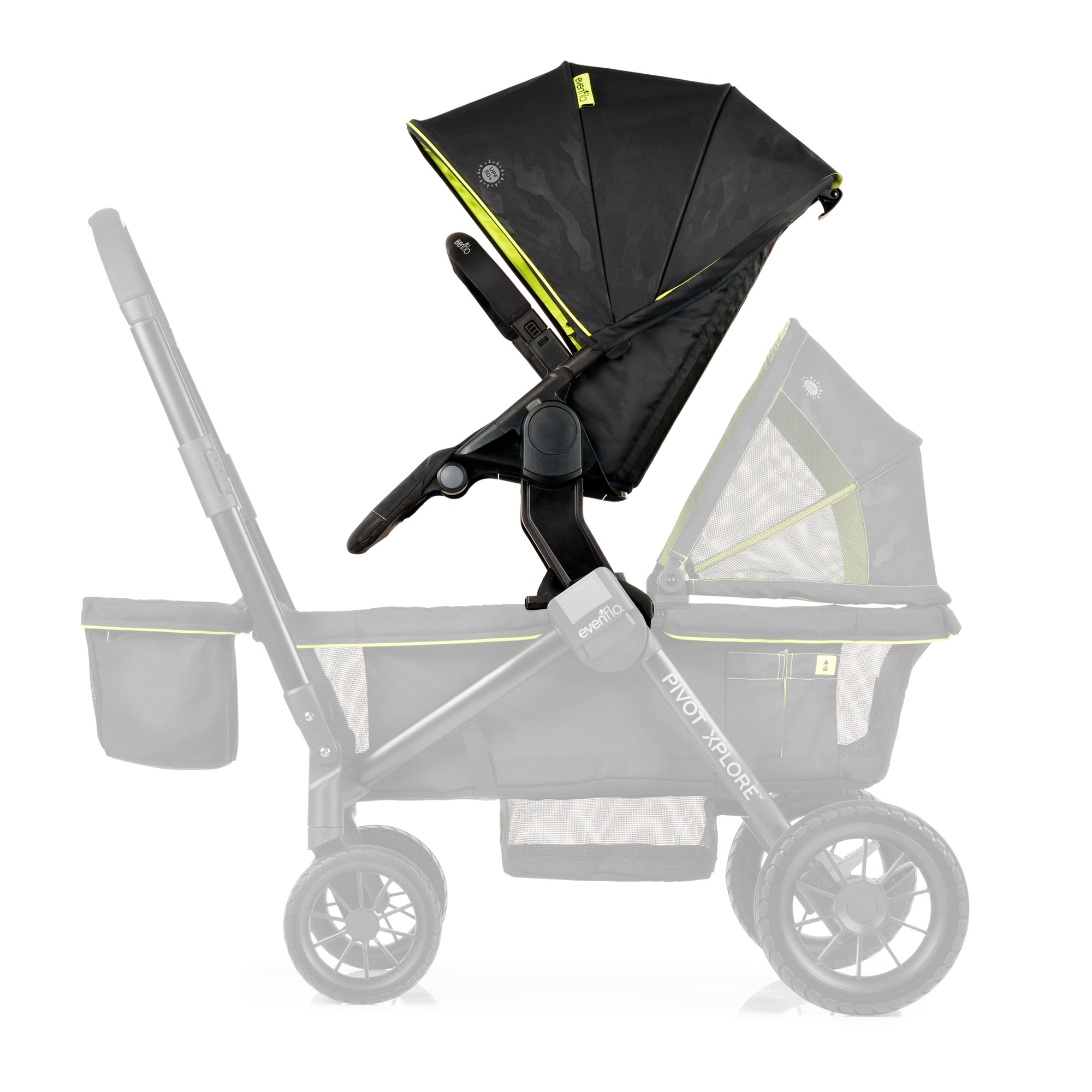 Pivot Xplore Stroller Wagon Toddler Second Stroller Seat - Evenflo ...