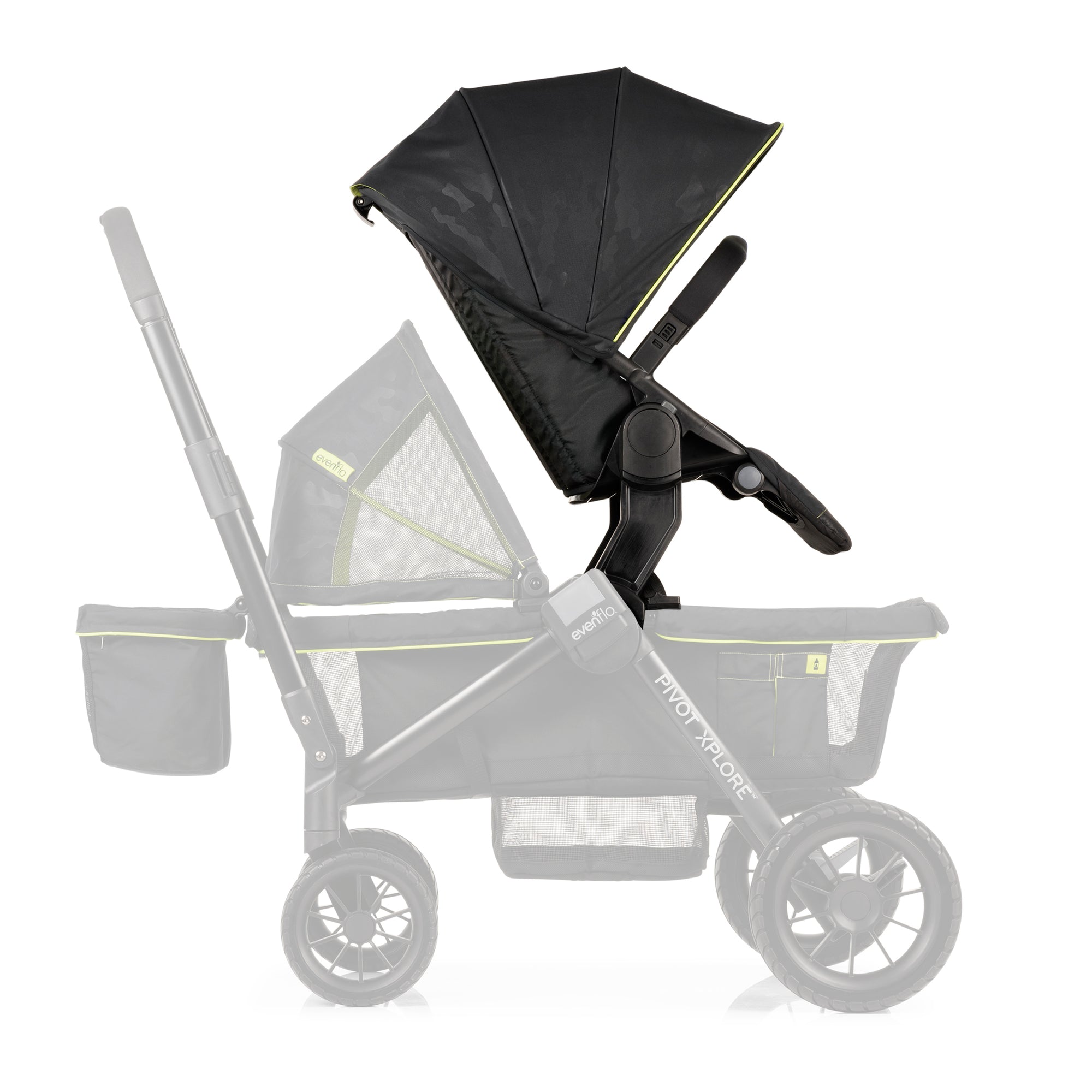 Pivot Xplore Stroller Wagon Toddler Second Stroller Seat - Evenflo ...